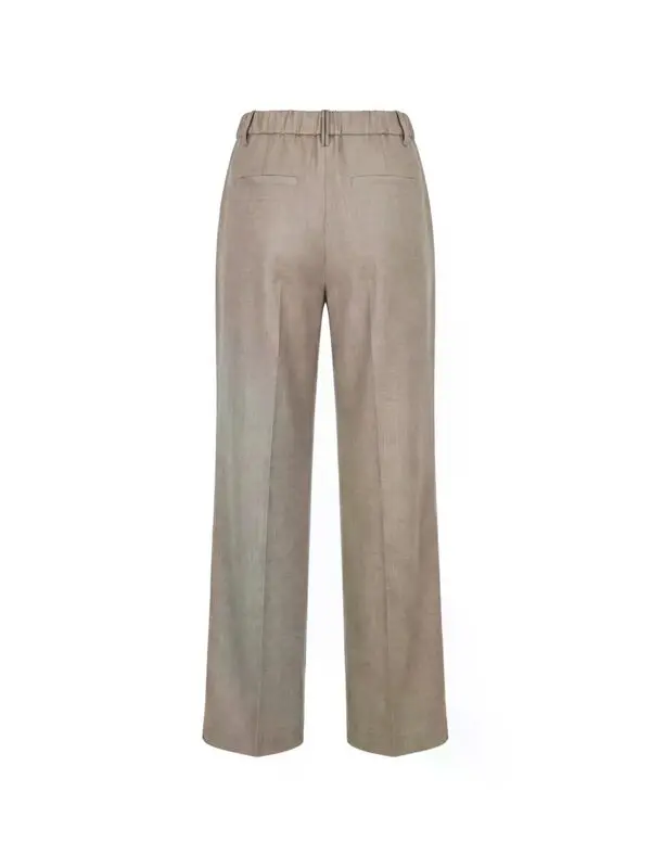 Brunello Cucinelli Pleated Wide-leg Trousers - Neutrals