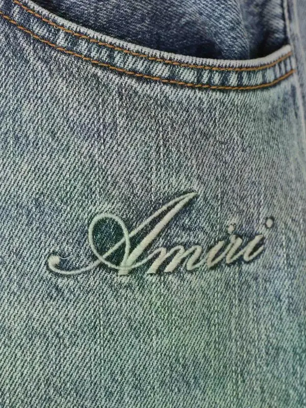 Amiri Drawstring Wide-leg Jeans