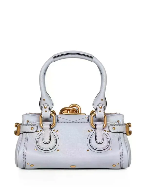 Chloé Stud-embellished Padlock Shoulder Bag - Blue