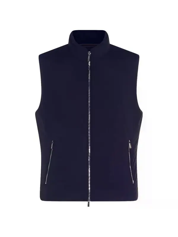 MOORER Padded Zip-up Gilet