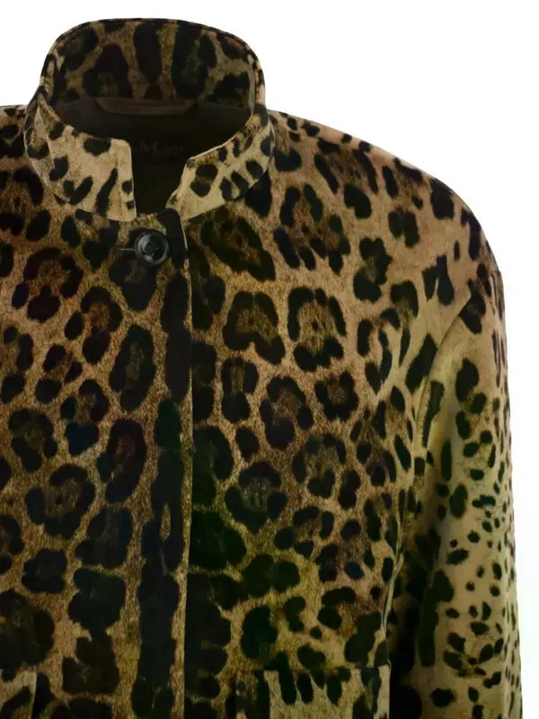 Max Mara Tedro Leopard-print Cropped Jacket