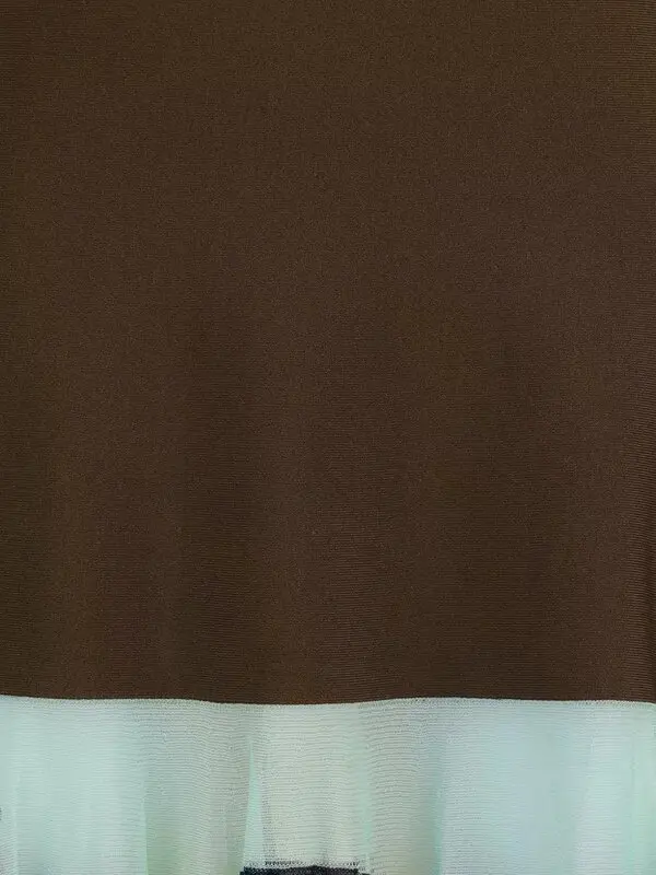 Fendi Horizontal Stripe Maxi Dress - Brown