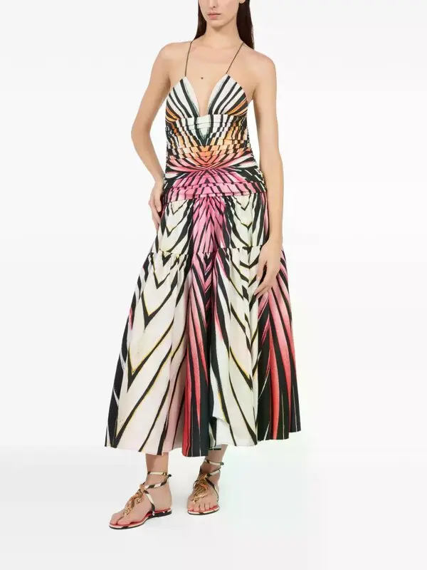 Roberto Cavalli Ray Of Paradise" Printed Midi Dress