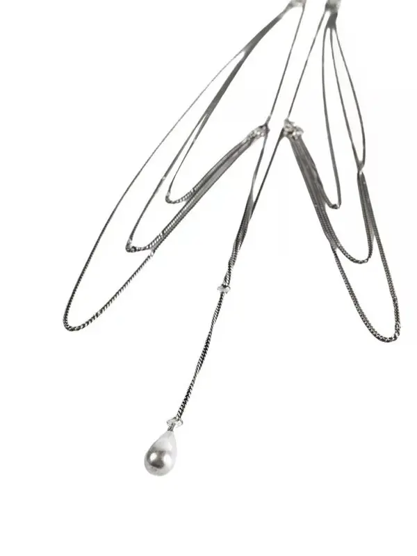 ANN DEMEULEMEESTER Tone Layered Cable-link Chain Necklace
