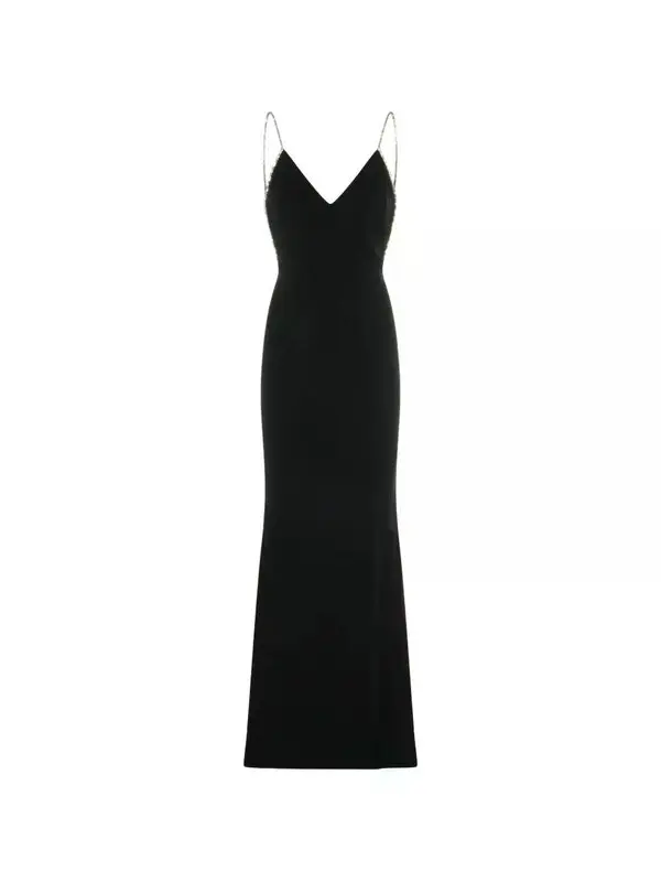TOM FORD Crystal-embellished Backless Gown - Black