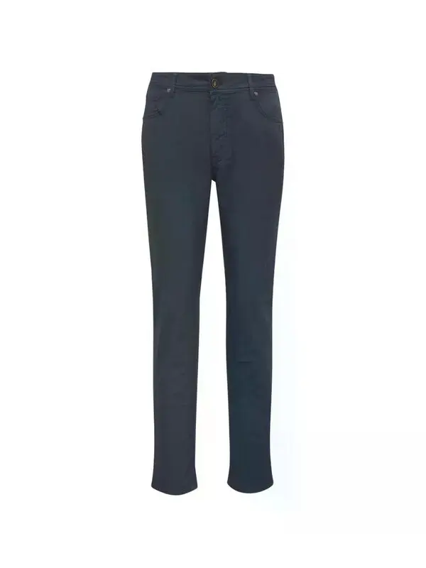BARMAS Straight-leg Five-pocket Trousers - Blue