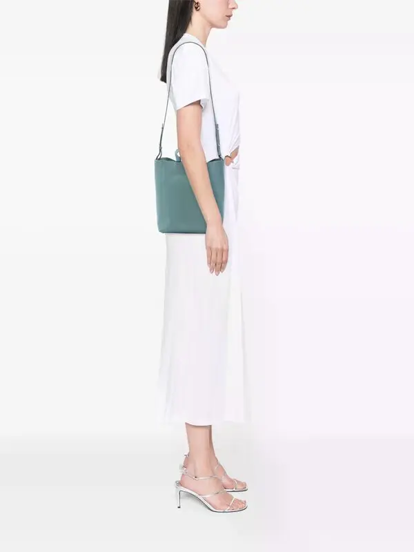Celine Grained Calfskin Vertical Cabas Tote Satchel - Blue
