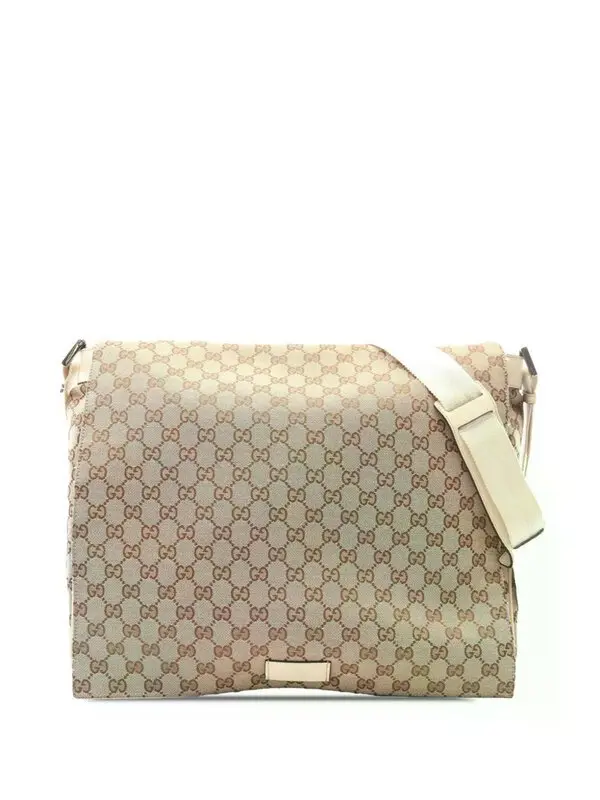 Gucci Gg Canvas Messenger Bag - Neutrals