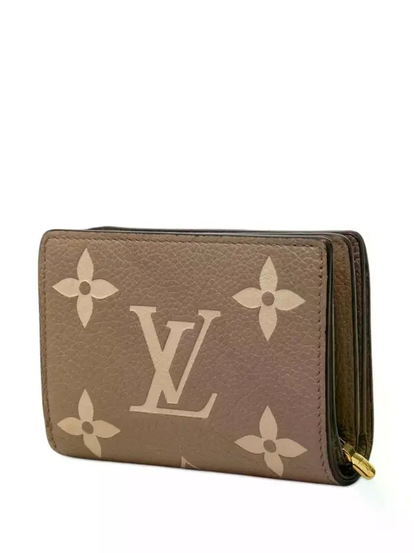 LOUIS VUITTON 2010-2026 Bicolor Monogram Empreinte Giant Clea Wallet Small Wallets - Neutrals
