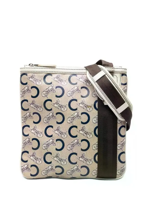 Celine 2006 C Carriage Coated Canvas Crossbody Bag - Neutrals