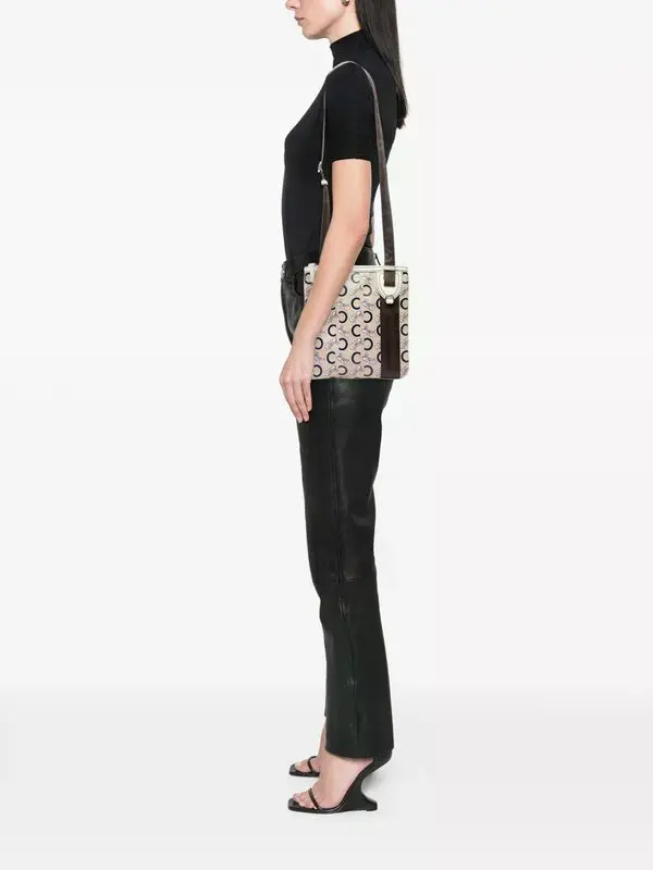 Celine 2006 C Carriage Coated Canvas Crossbody Bag