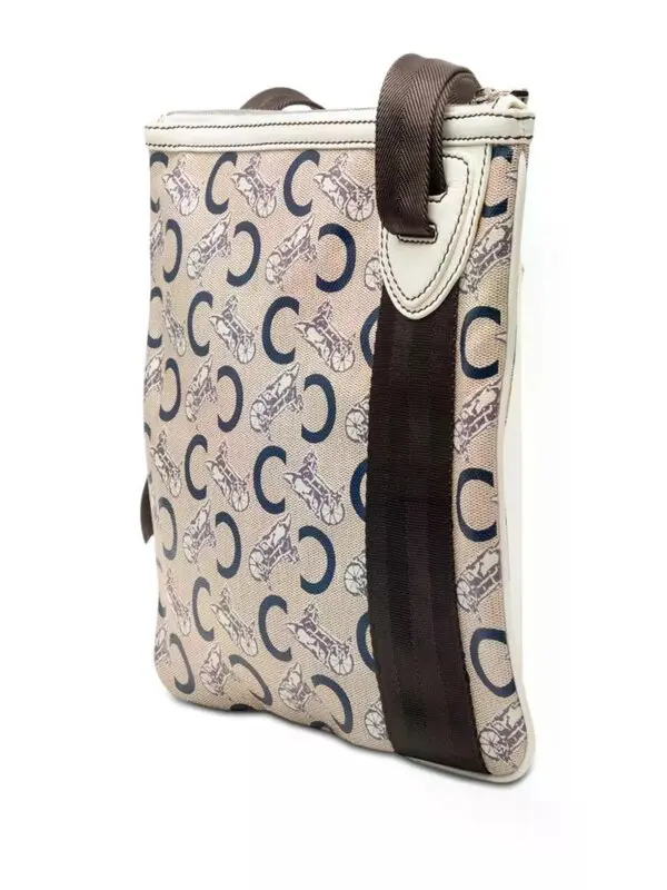 Celine 2006 C Carriage Coated Canvas Crossbody Bag