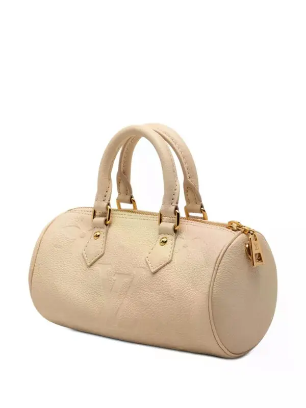 LOUIS VUITTON Monogram Empreinte Giant Papillon Bb Satchel - Neutrals