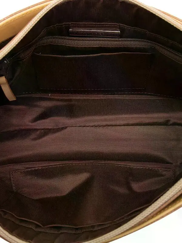 Burberry Calfskin And Suede Stitch Shoulder Bag