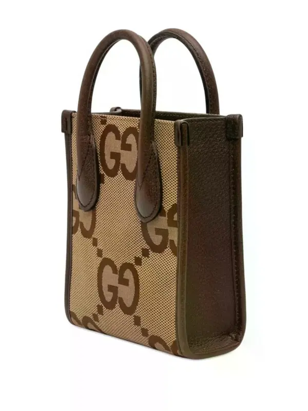 Gucci Mini Jumbo Gg Canvas Web Satchel