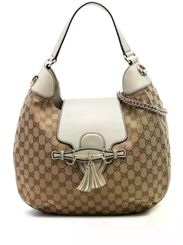 Gucci Gg Canvas Emily Flap Satchel - Neutrals