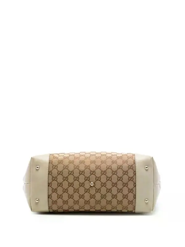 Gucci Gg Canvas Heart Bit Tote Bag - Neutrals