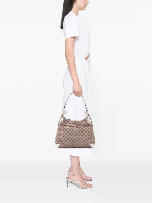 Gucci Gg Canvas Horsebit Creole Hobo Bag