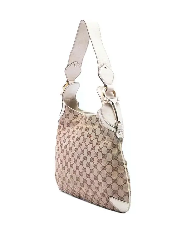 Gucci Gg Canvas Horsebit Creole Hobo Bag