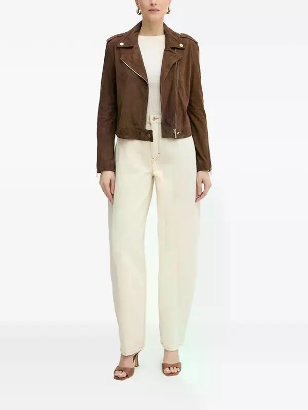 Armani Exchange Suede Biker Jacket