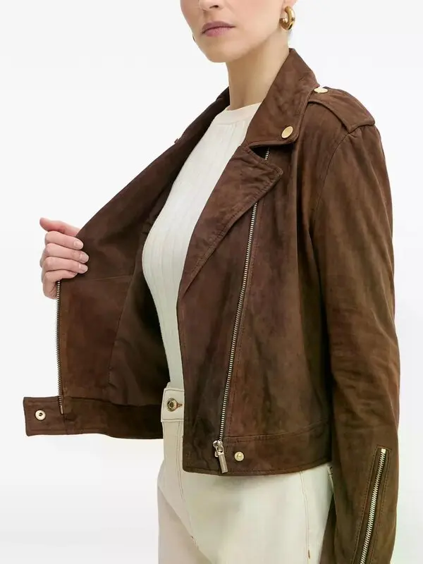Armani Exchange Suede Biker Jacket