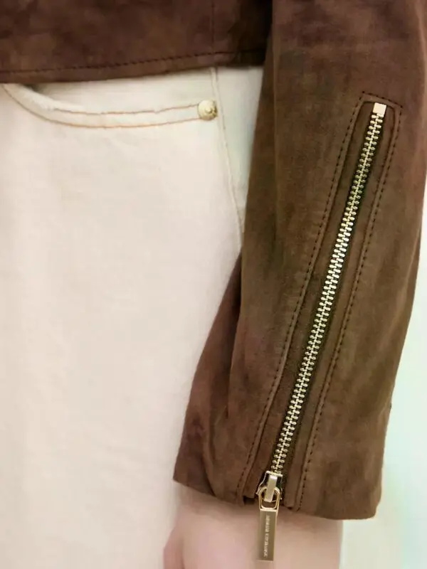 Armani Exchange Suede Biker Jacket