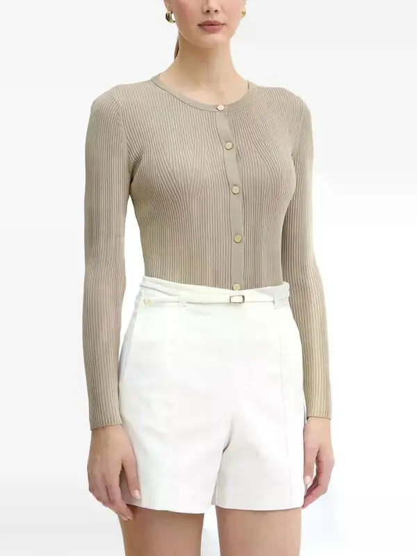Armani Exchange Ribbed Knit Cardigan