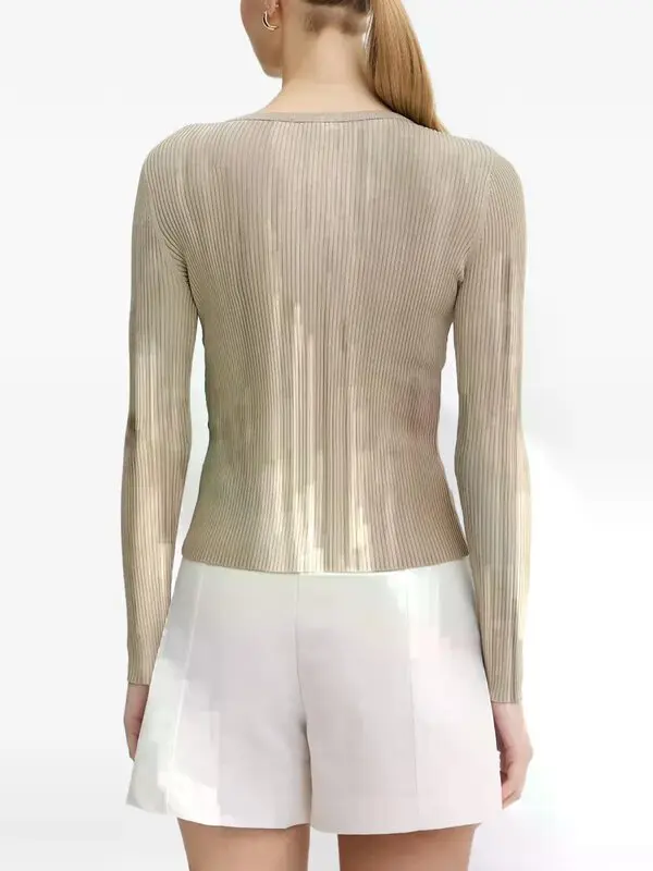 Armani Exchange Ribbed Knit Cardigan