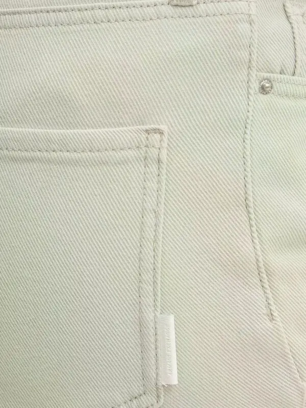 Armani Exchange Cropped Jeans With Logo Tag