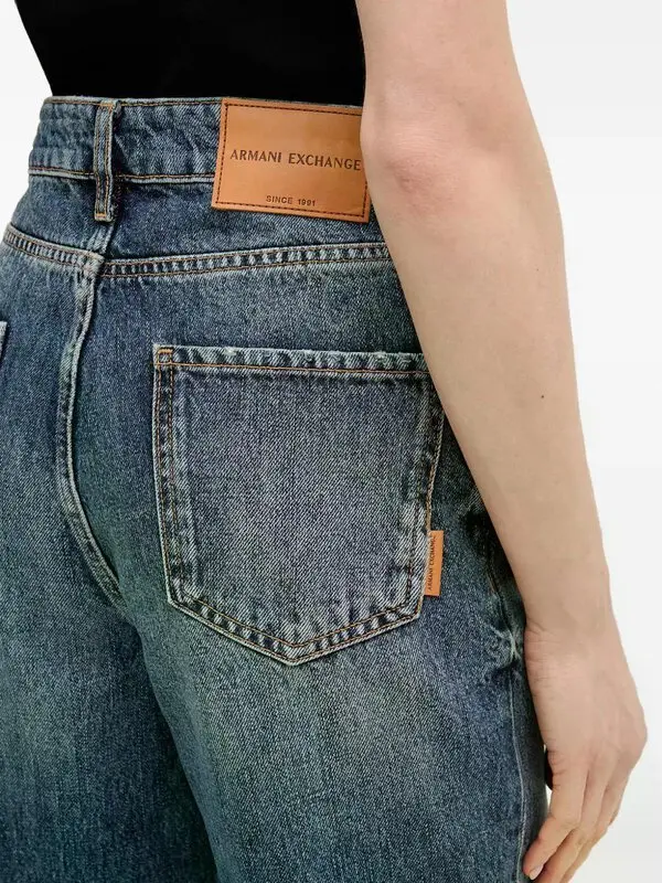 Armani Exchange Faded Effect Jeans