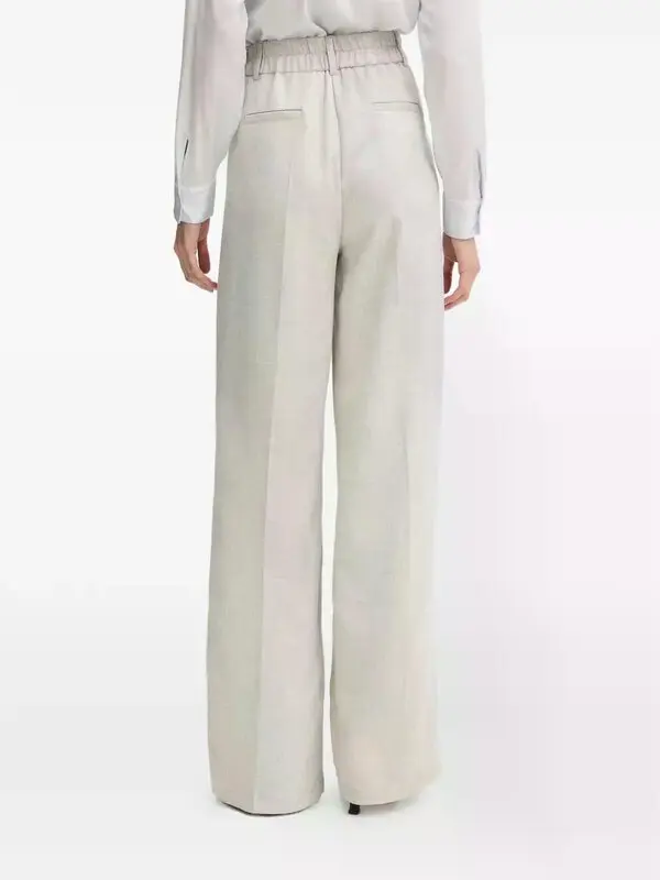 FRACOMINA Pressed Crease Wide-leg Trousers