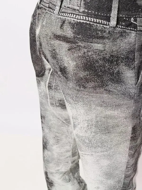 DIESEL® Trompe L'oeil Print Straight-leg Jeans