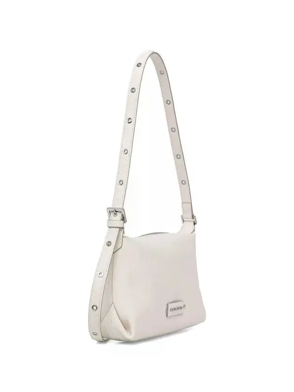 Karl Lagerfeld Eyelet-embellished Logo Plaque Shoulder Bag