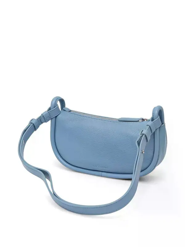 Karl Lagerfeld Logo-patch Leather Crossbody Bag - Blue