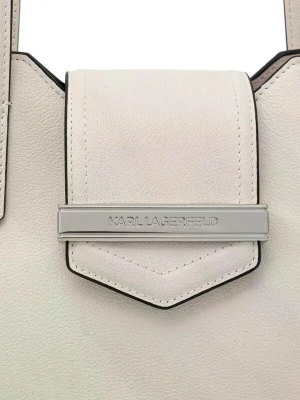 Karl Lagerfeld Grained Leather Tote Bag