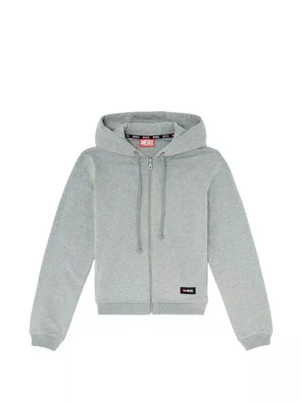 DIESEL® Zip-up Drawstring Hoodie - Grey