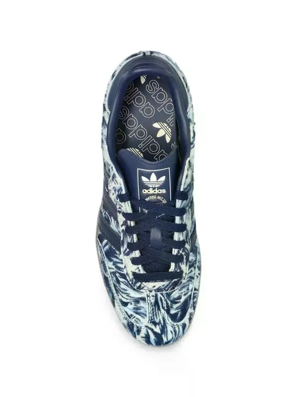 Adidas Samba Floral-print Sneakers - Blue
