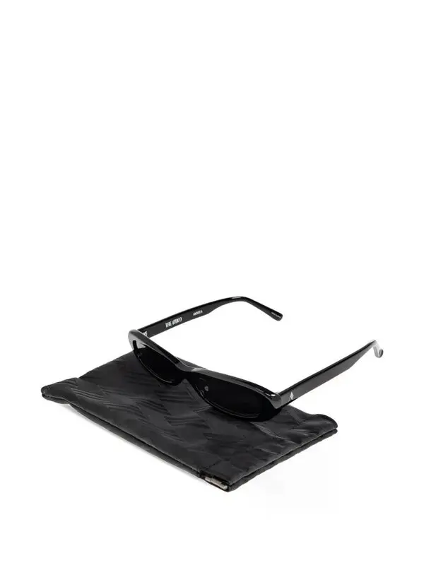 Linda Farrow X The Attico Oval Frame Sunglasses - Black