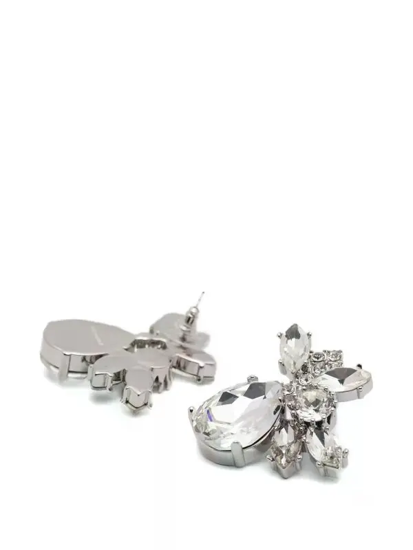 SELF-PORTRAIT Crystal-embellished Cluster Earrings