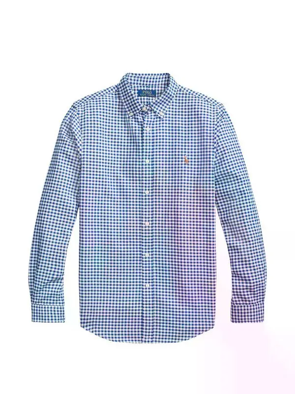 Polo Ralph Lauren Gingham-checked Button-down Shirt - Blue