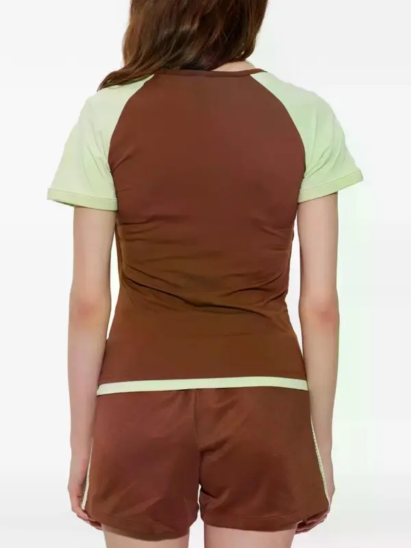 Adidas Summer Glow Layered-effect T-shirt - Brown