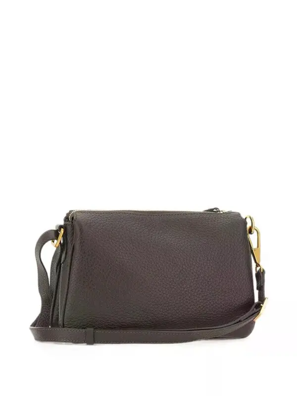 GIANNI CHIARINI Brooke Grained Leather Crossbody Bag - Brown