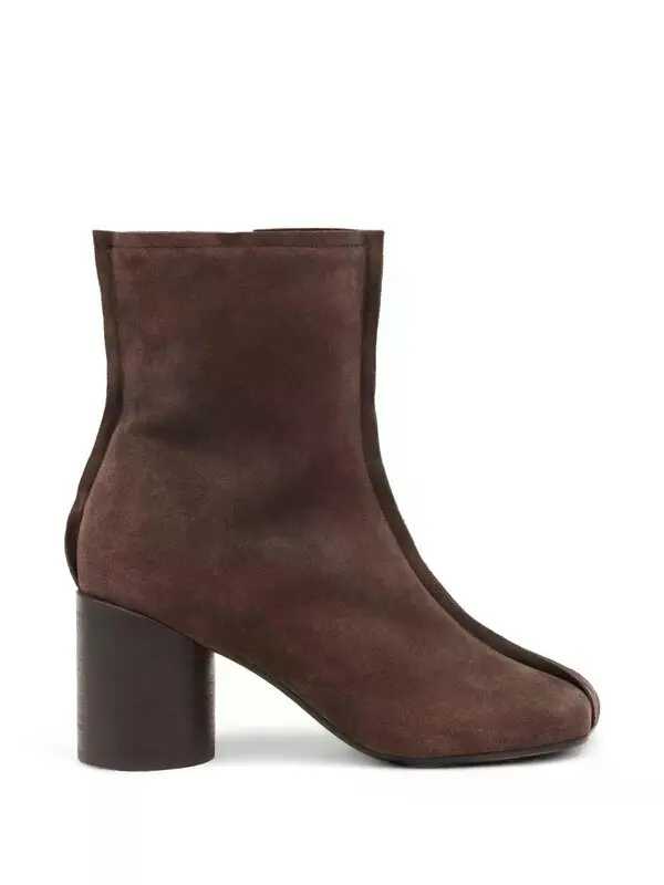 MAISON MARGIELA Anatomic Stitch-toe Suede Ankle Boots - Brown