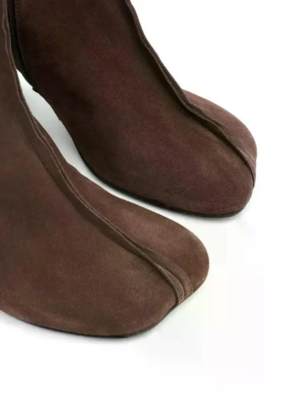 MAISON MARGIELA Anatomic Stitch-toe Suede Ankle Boots