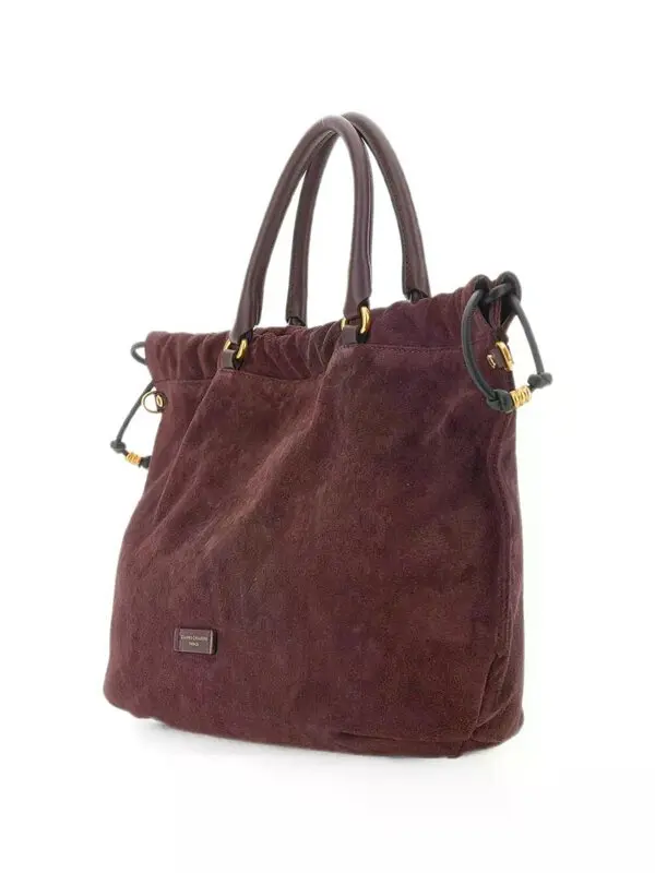 GIANNI CHIARINI Morgana Suede Tote Bag - Red