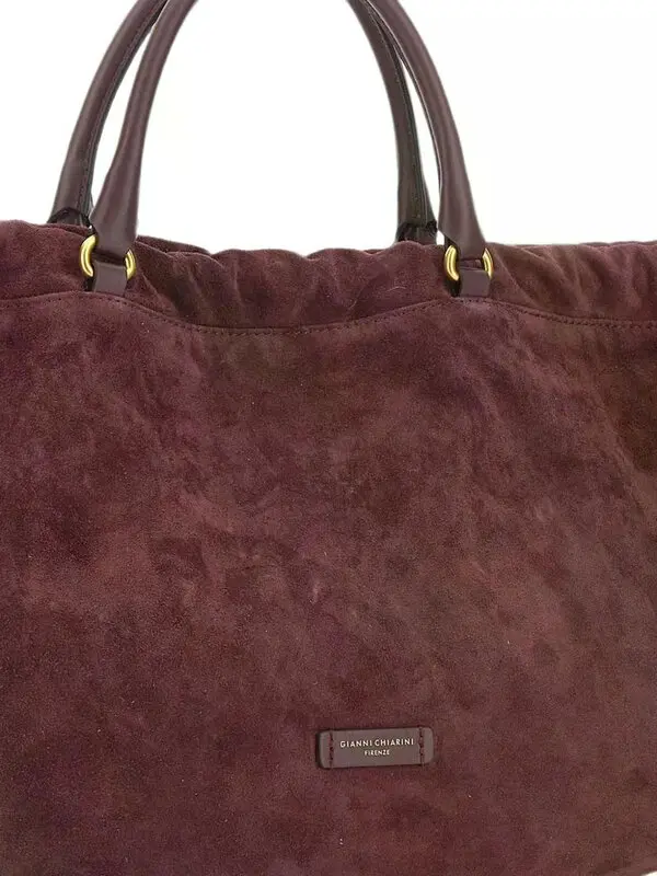 GIANNI CHIARINI Morgana Suede Tote Bag - Red
