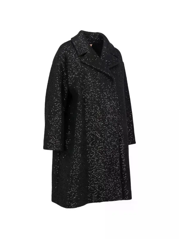 MACHKA Sequin Embellished Single-breasted Coat