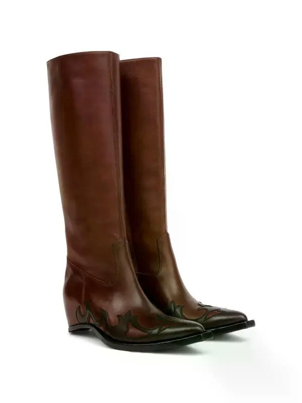 MAISON MARGIELA Paneled Knee-high Boots