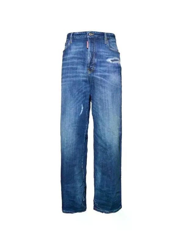 Dsquared2 Distressed Whiskered Jeans