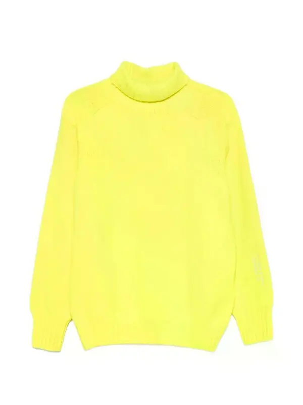 JW Anderson Roll Neck Raglan Sleeve Sweater - Yellow